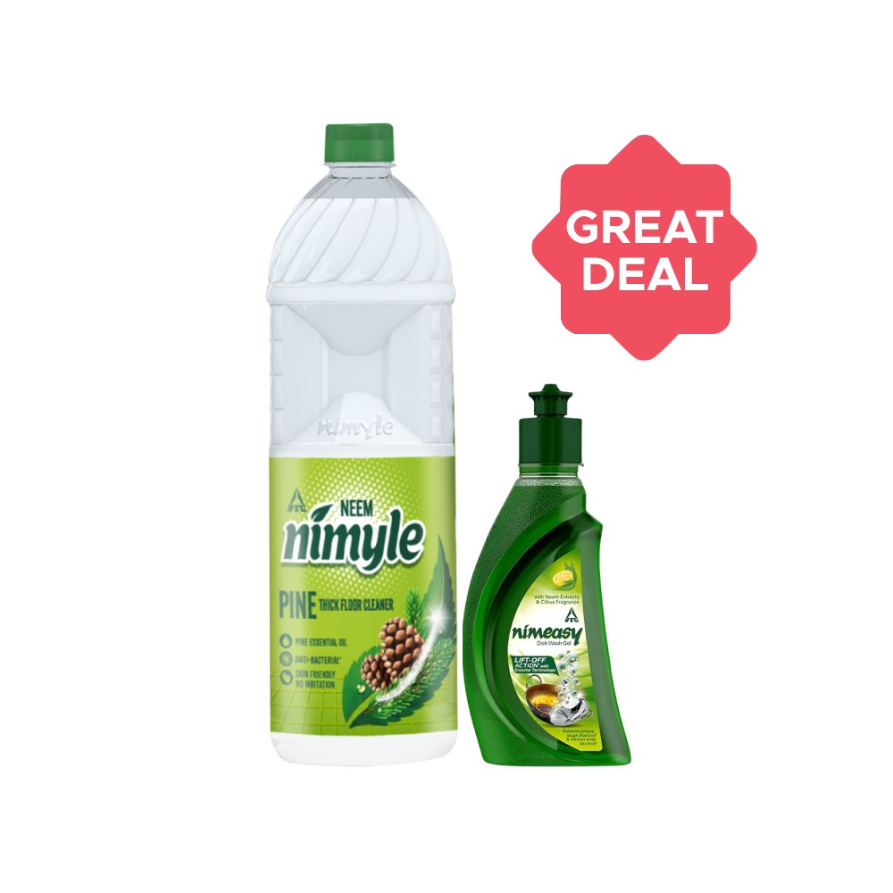 Nimeasy Dishwash Gel + ITC Nimyle Floor Cleaner - Pine Combo Price ...