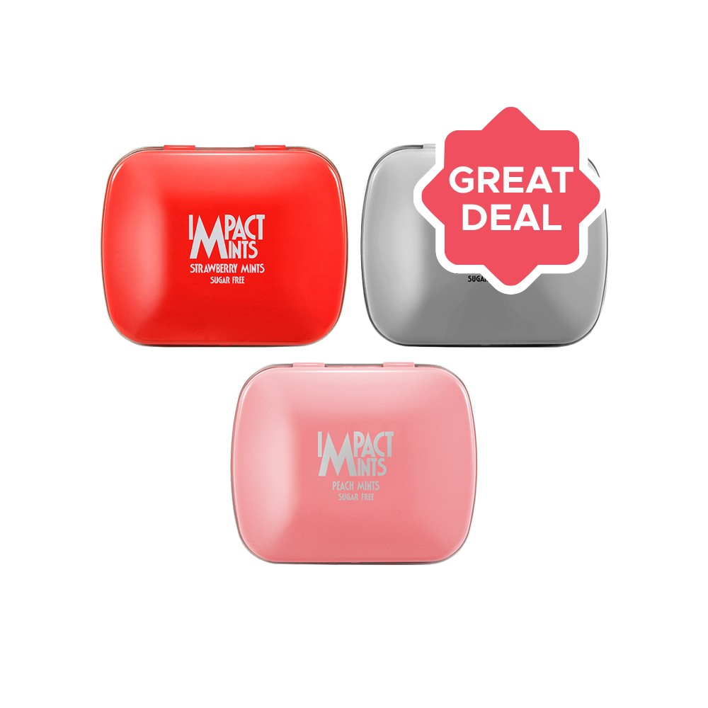 Impact Mints Impact Sugar Free Mint Candy (Strawberry) + Impact Sugar ...
