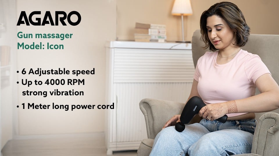 Agaro Icon Gun Massager for Pain Relief (25 W) Price - Buy Online at ...