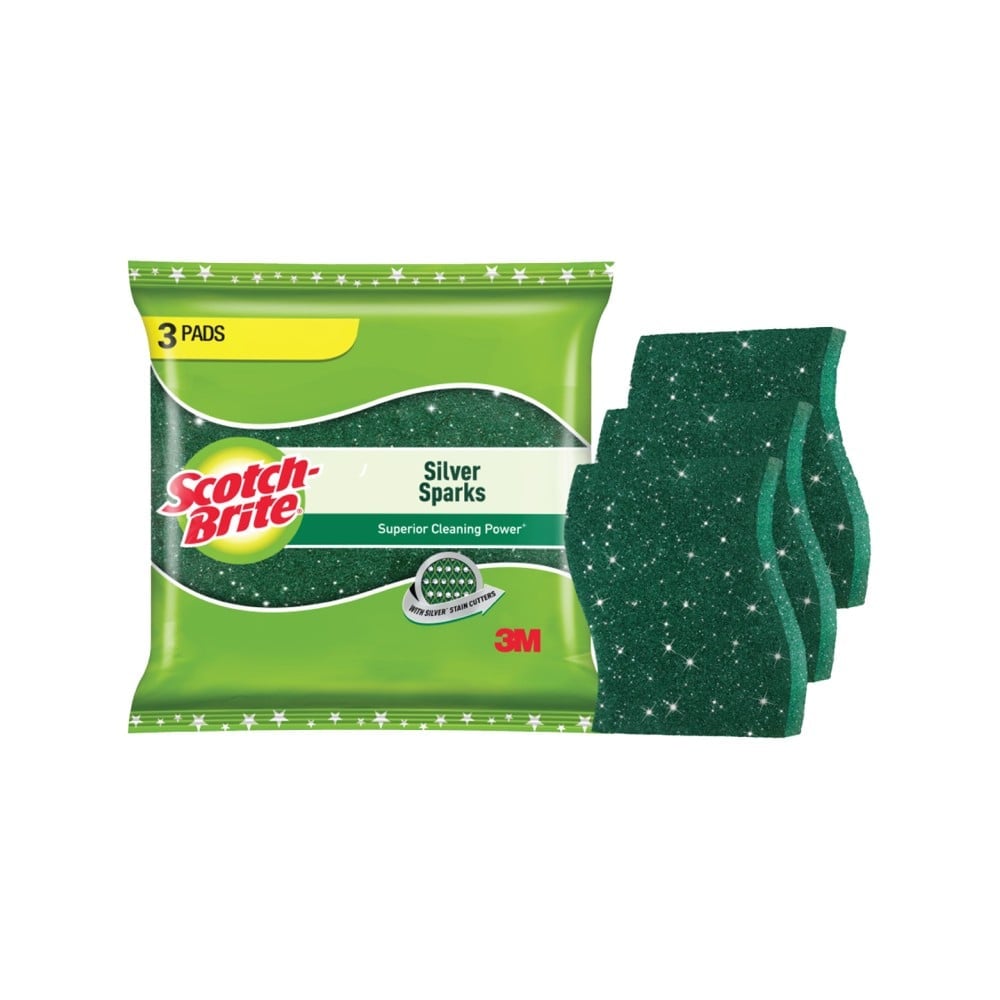 Scotch Brite Silver Sparks Scrub Pad (Regular) Price - Buy Online at ...