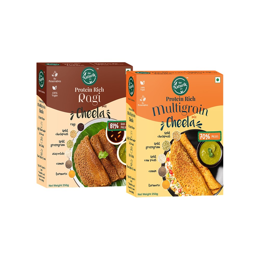 THE NATURIK CO Protein Rich Ragi & Multigrain Cheela Batter Price - Buy ...