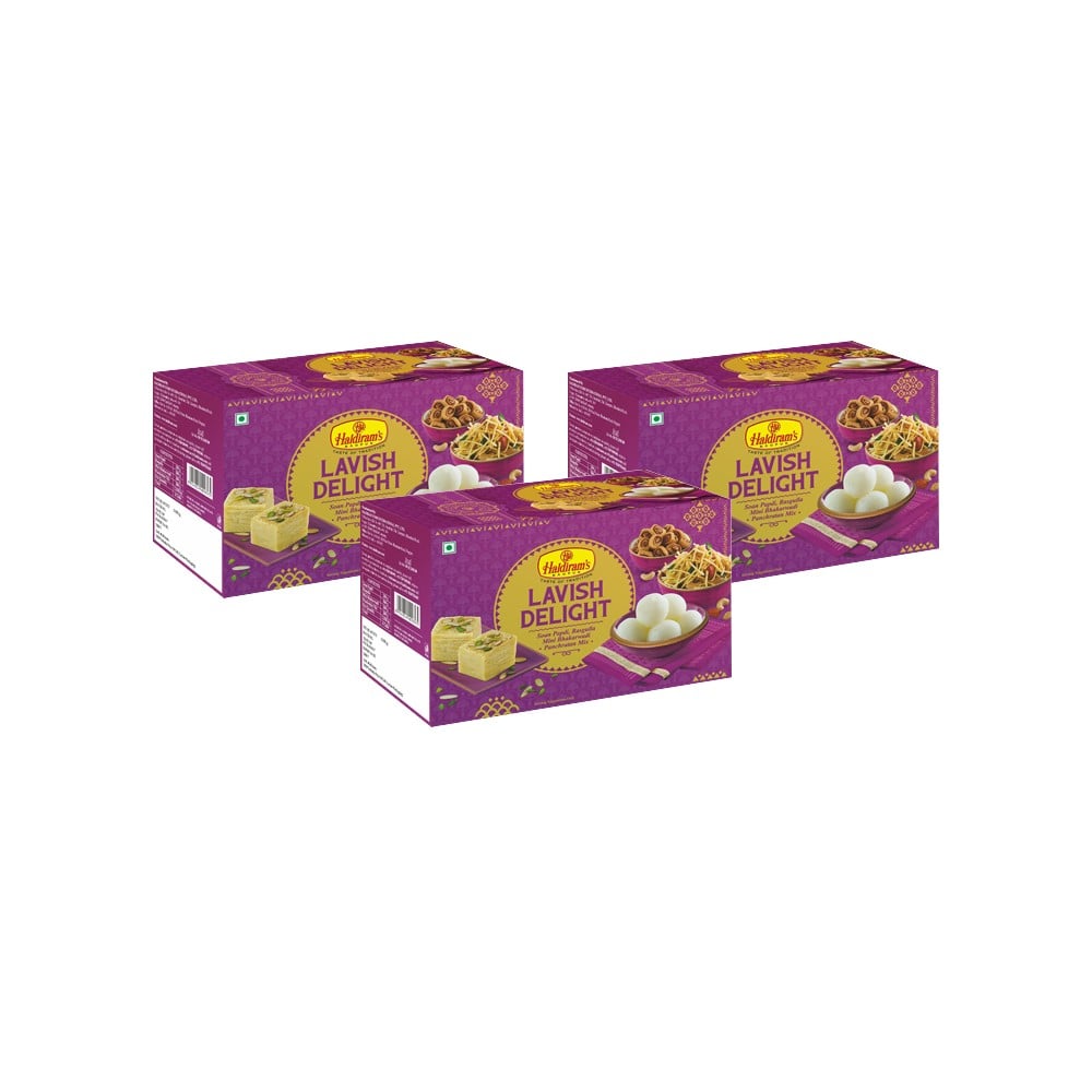 Haldiram's Nagpur Lavish Delight Gift Pack - Pack of 3 Price - Buy ...