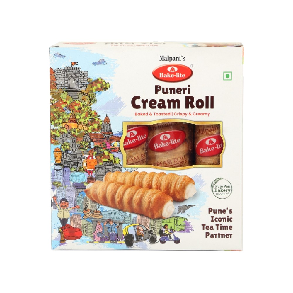 Malpani's Bake-lite Puneri Special Cream Roll Price - Buy Online at ...