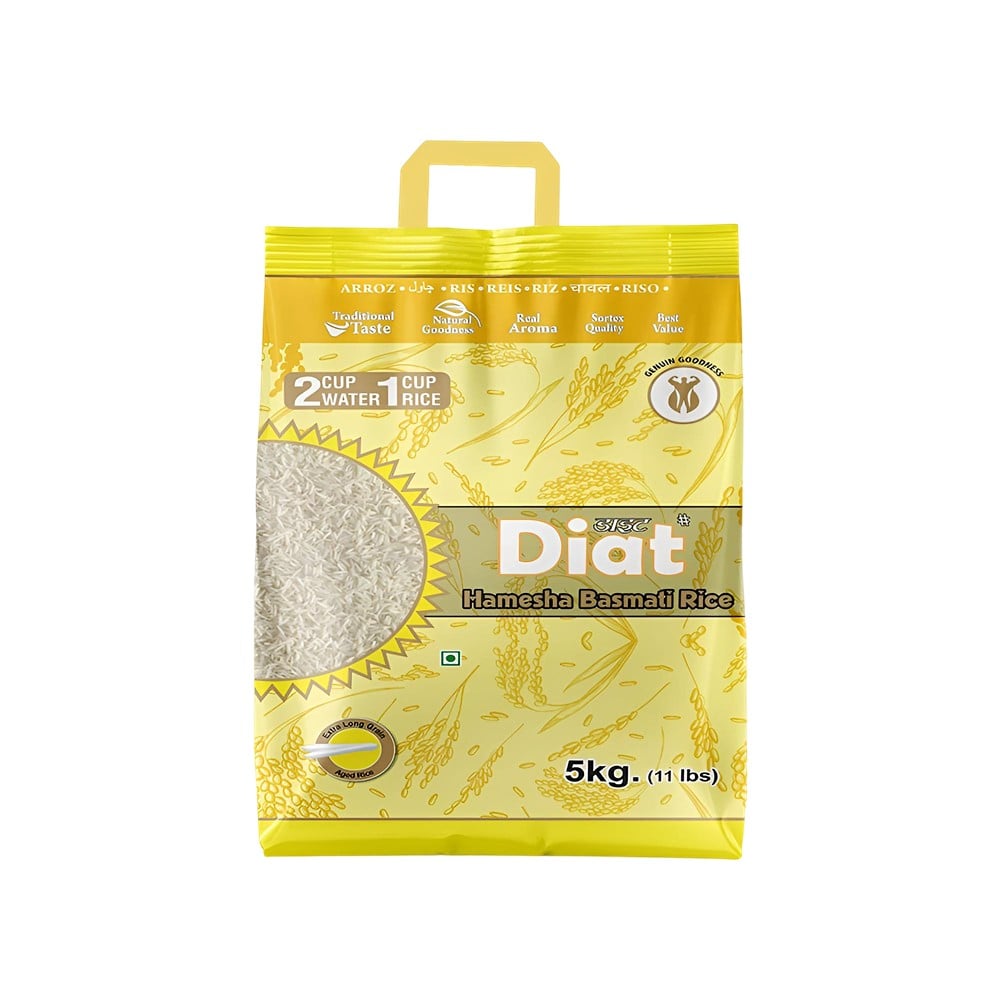Diat Hamesha Basmati Rice (Extra Long Grain) Price - Buy Online at ₹325 ...