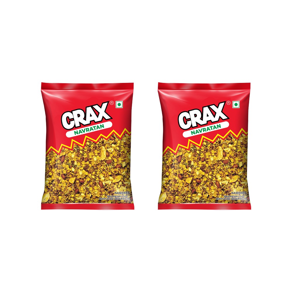 Crax Navratan Mixture Namkeen Mixture - Pack of 2 Price - Buy Online at ...