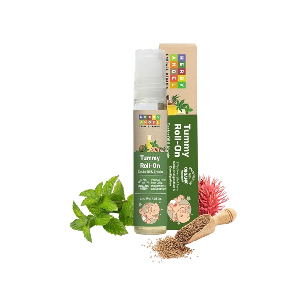 Herby Angel Baby Castor Oil & Ajwain Tummy Roll On Price - Buy Online ...