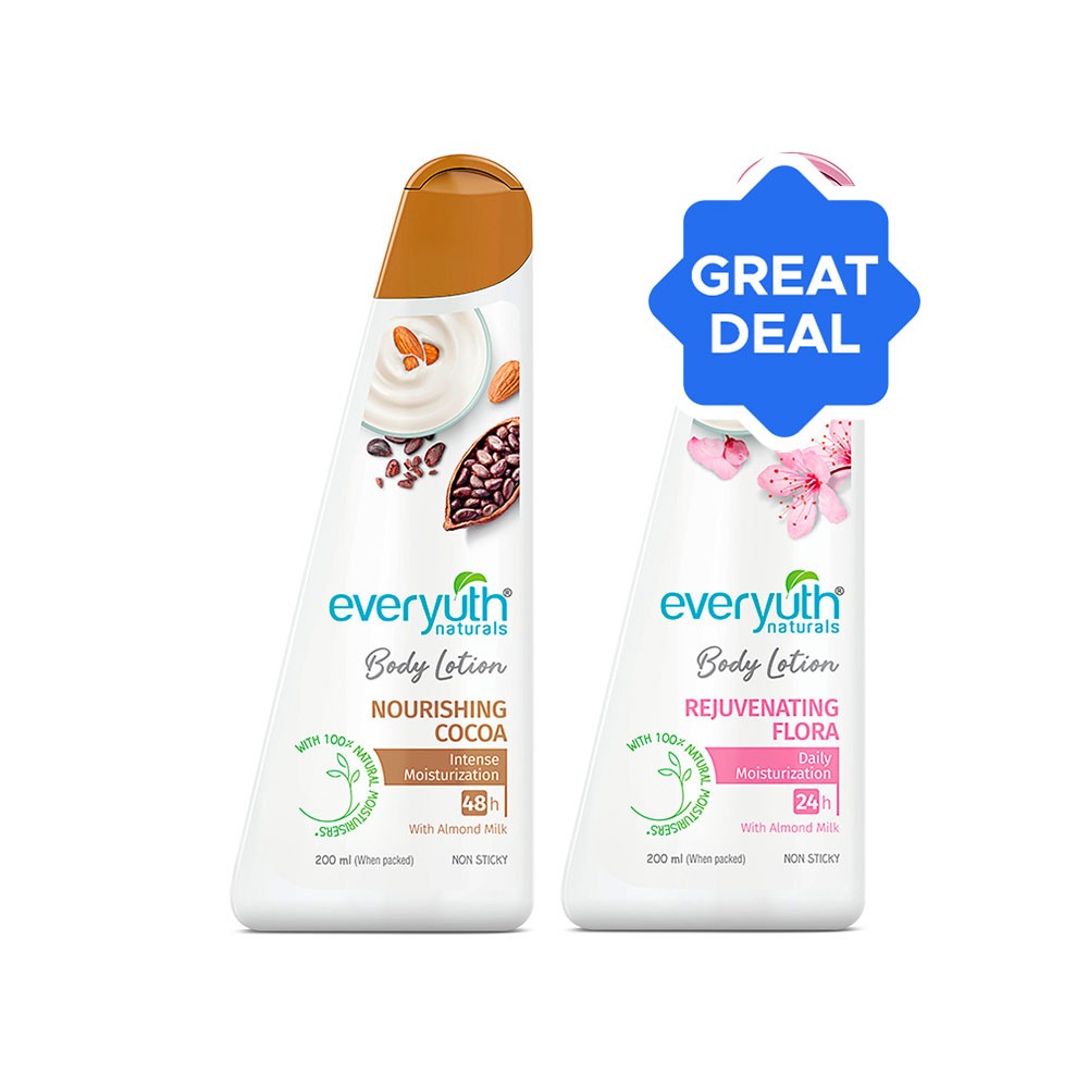 Everyuth Naturals Rejuvenating Flora Body Lotion (Daily Moisturization ...