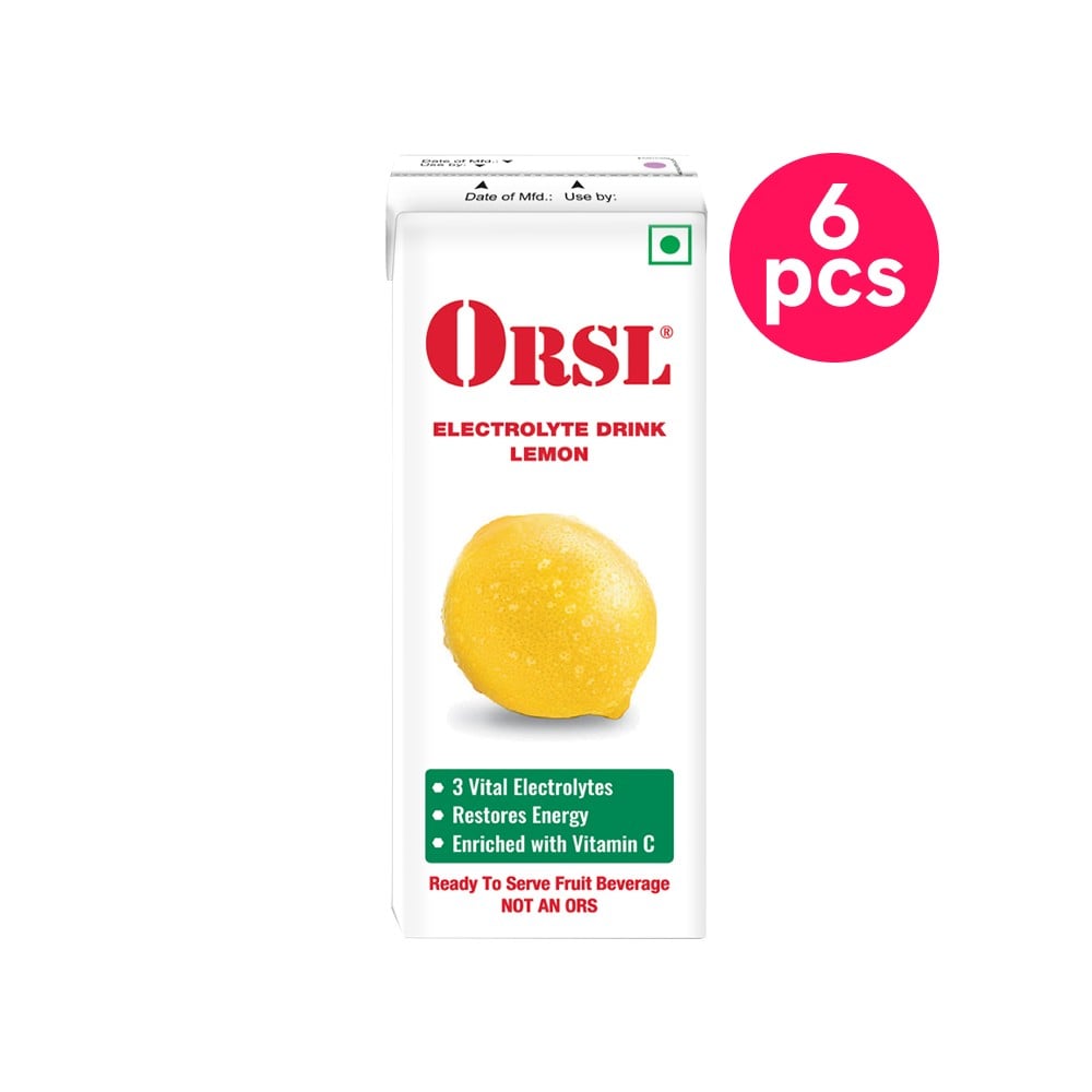 ORSL Lemon Drink with Electrolyte - Pack of 6 Price - Buy Online at ...