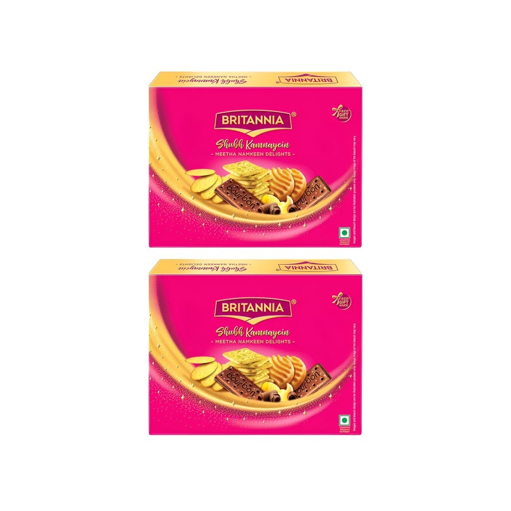 Britannia Shubhkamnaye Meetha Namkeen Delights Biscuits Gift Pack ...