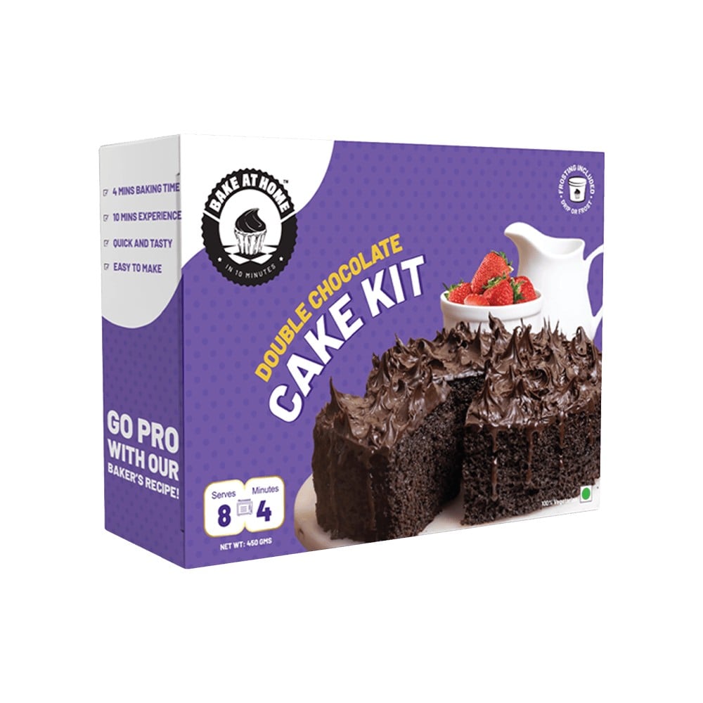 Bake At Home Double Chocolate Instant Cake Mix Powder (Eggless) Price ...