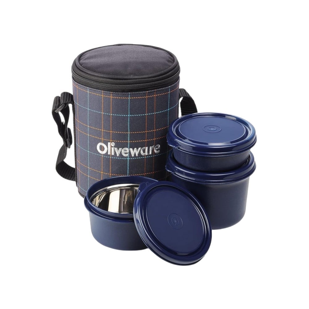 Oliveware Stainless Steel Infinite Lunch Set Price - Buy Online at Best ...