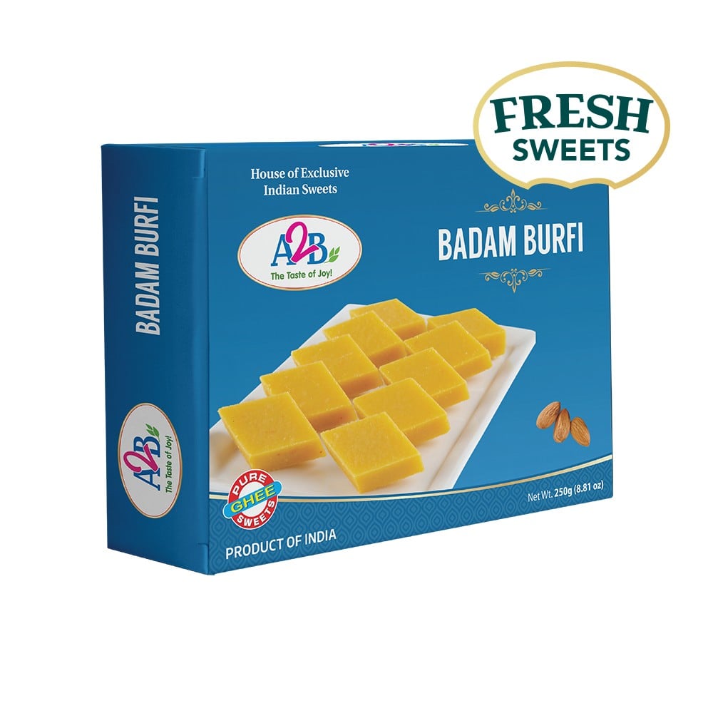 Fresh Badam Burfi - A2B Price - Buy Online at Best Price in India
