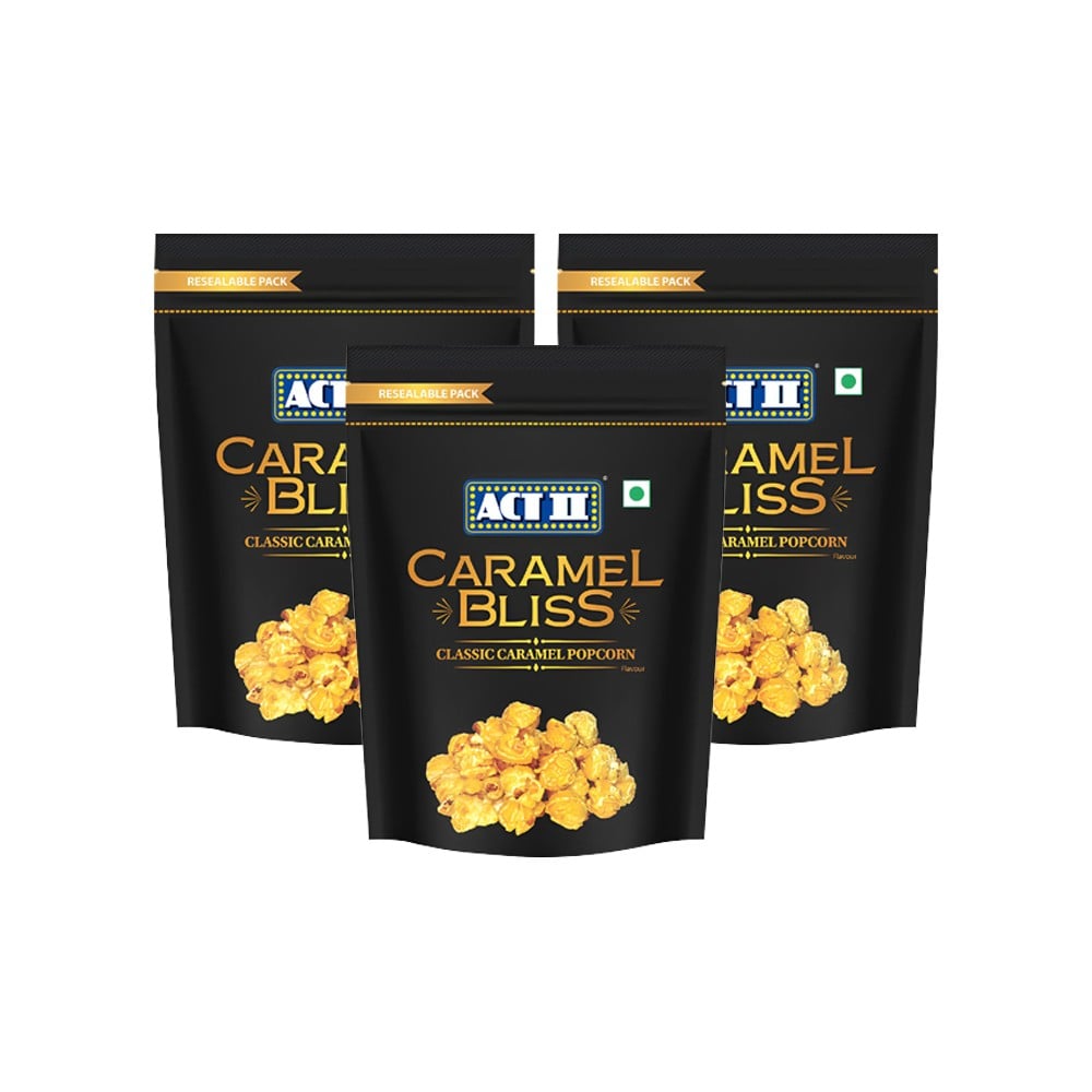Act II Caramel Bliss Popcorn - Ready To Eat - Pack of 3 Price - Buy ...