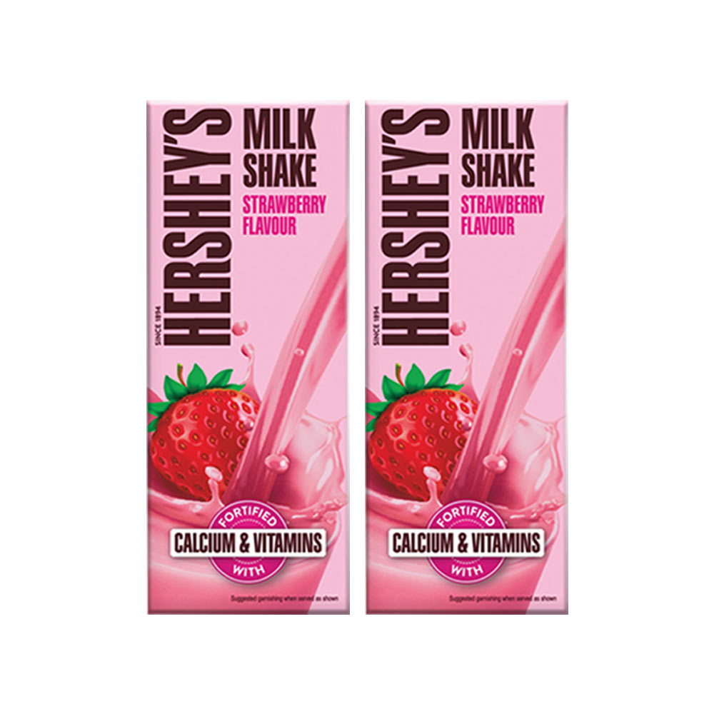 Hershey's Strawberry Flavour Milkshake - Pack of 2 Price - Buy Online ...