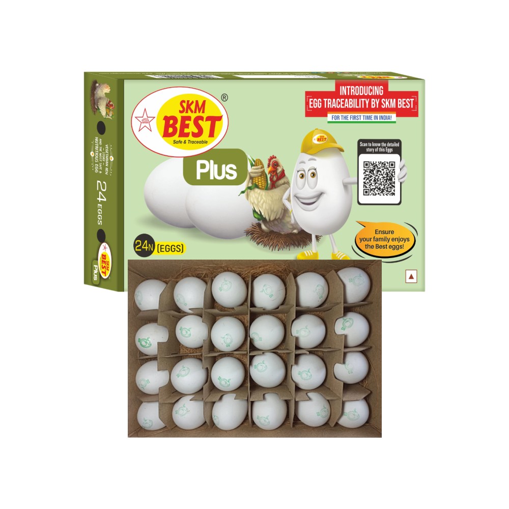 SKM Best Eggs White Protein Rich Eggs Plus Price - Buy Online at Best ...