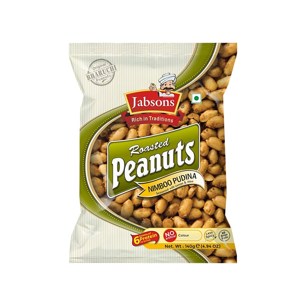Jabsons Roasted Peanuts Nimboo Pudina Price - Buy Online at ₹80 in India