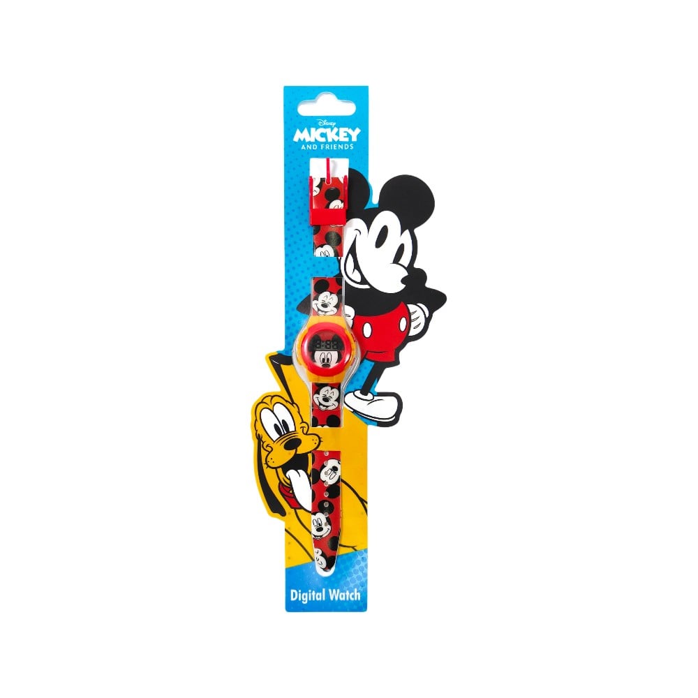 Disney Mickey Digital Watch For Kids (Automatic (Self-Winding), Red ...