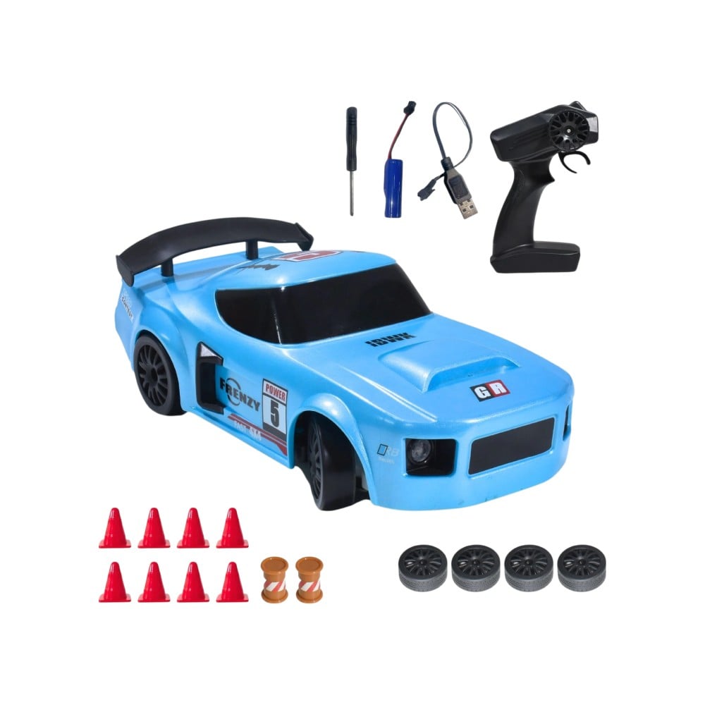 Legend of Toys Flare Drift RC Toy Car with 4 Extra Wheels, 20kmph ...