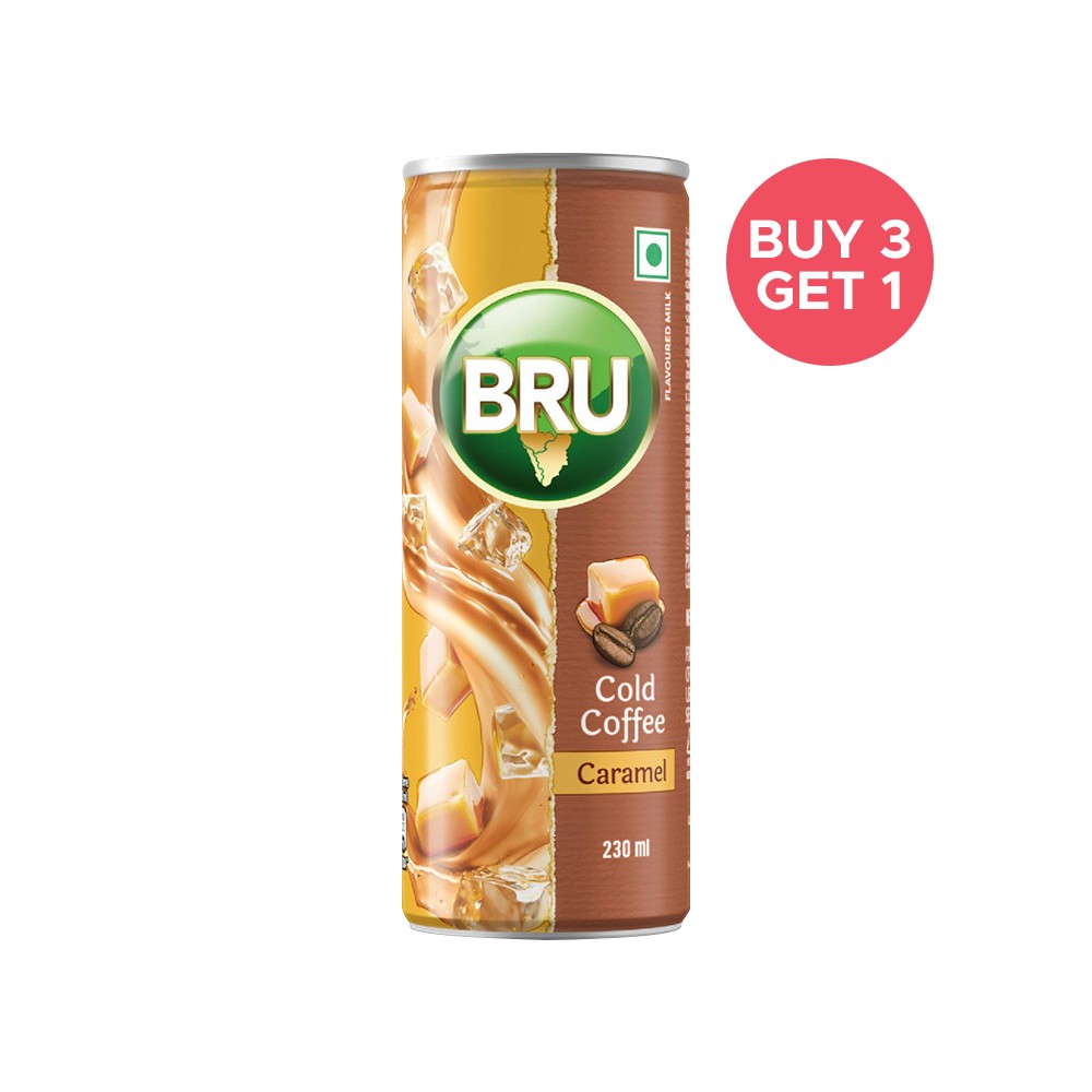 Bru Caramel Cold Coffee - Buy 3 Get 1 Free Price - Buy Online at Best ...