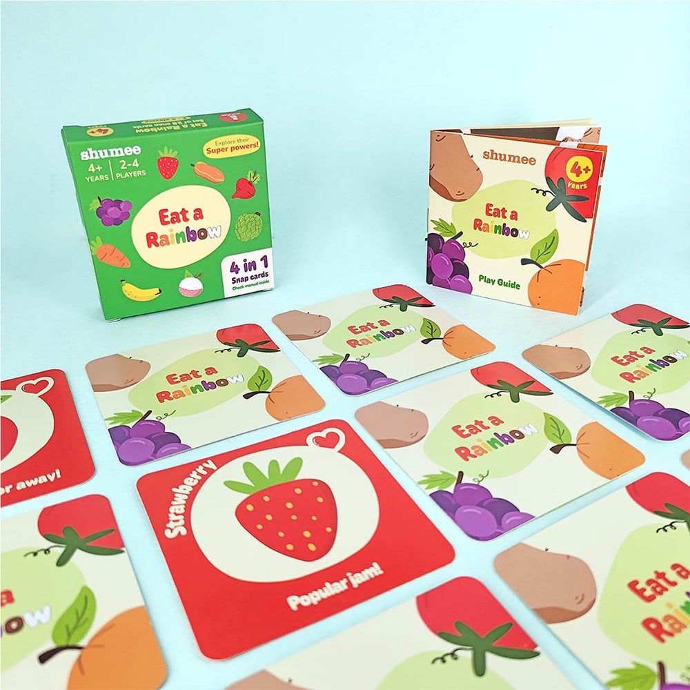 Shumee Eat A Rainbow 4 in 1 Snap Cards Learning Game (4+ Years) Price ...