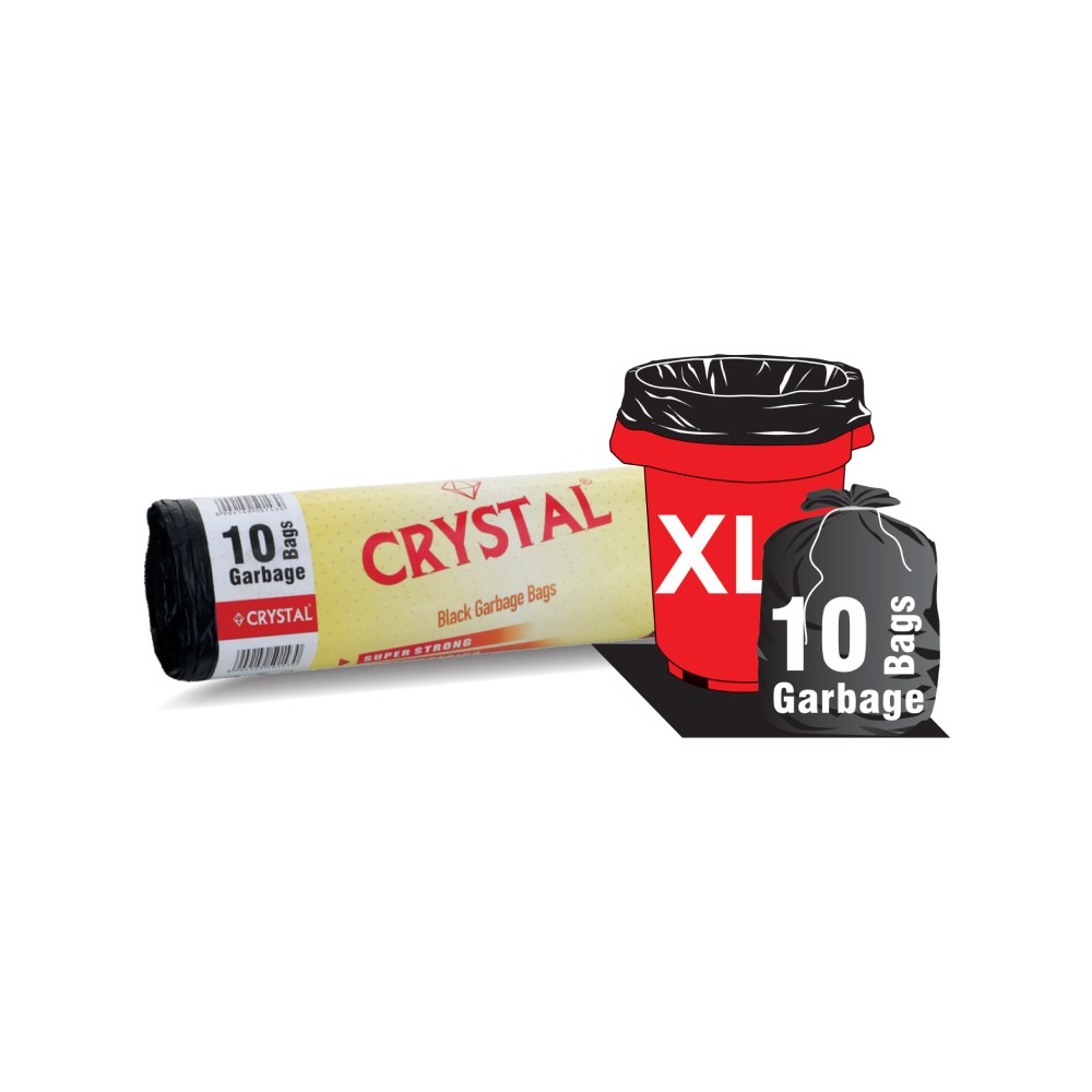 Crystal Garbage Bag Roll (XL, Black) Price - Buy Online at ₹100 in India