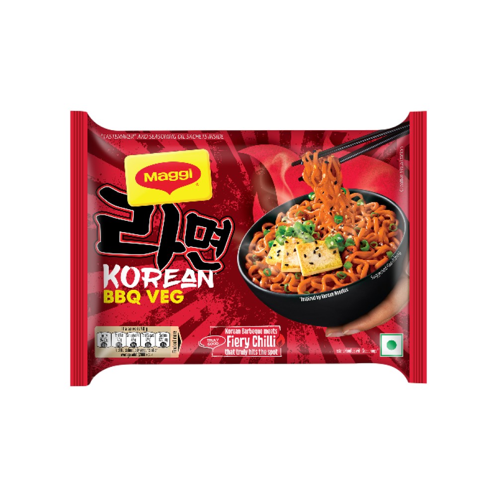 Maggi Maggi Korean BBQ Veg Instant Noodles - Compare Prices & Nutrition ...