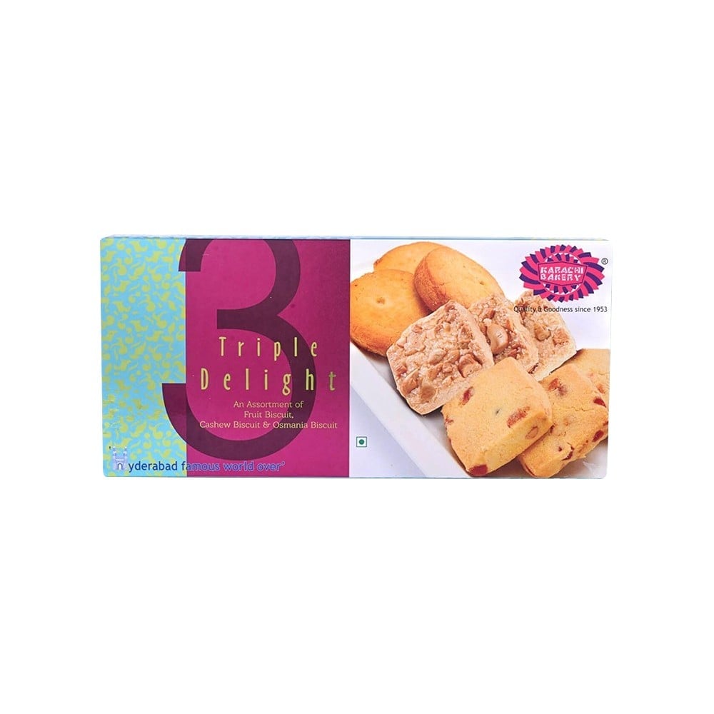 Karachi Bakery Triple Delight Fruit, Cashew & Osmania Biscuit Price ...