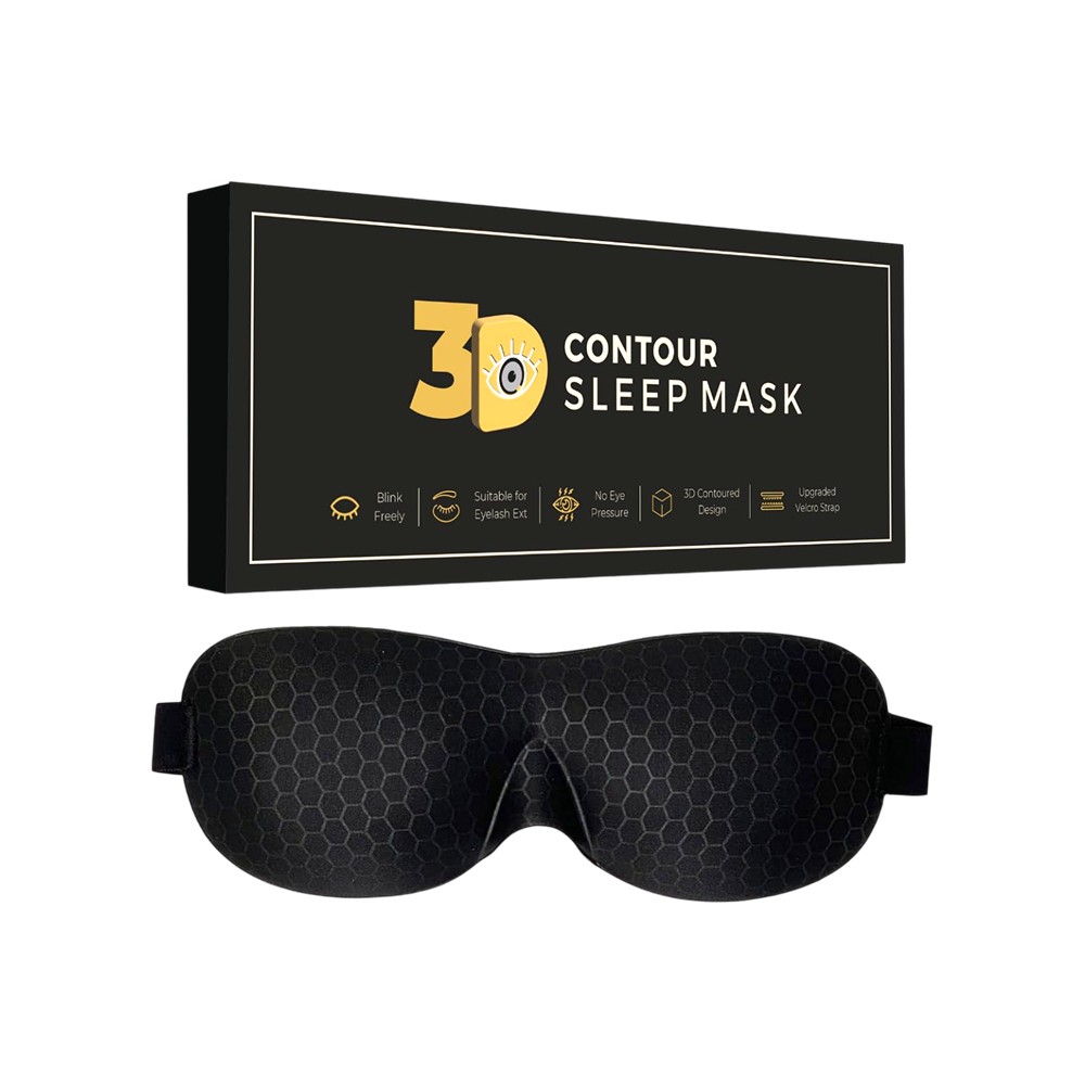 Samadhaan Contour 3D Sleep Eye Mask (Black) Price - Buy Online at Best ...