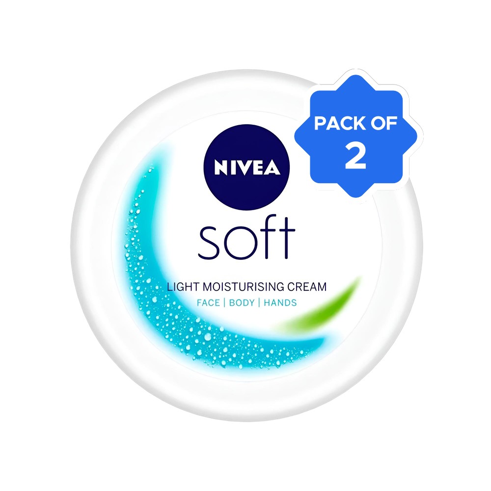Nivea Soft Moisturizing Cream - Pack of 2 Price - Buy Online at Best ...