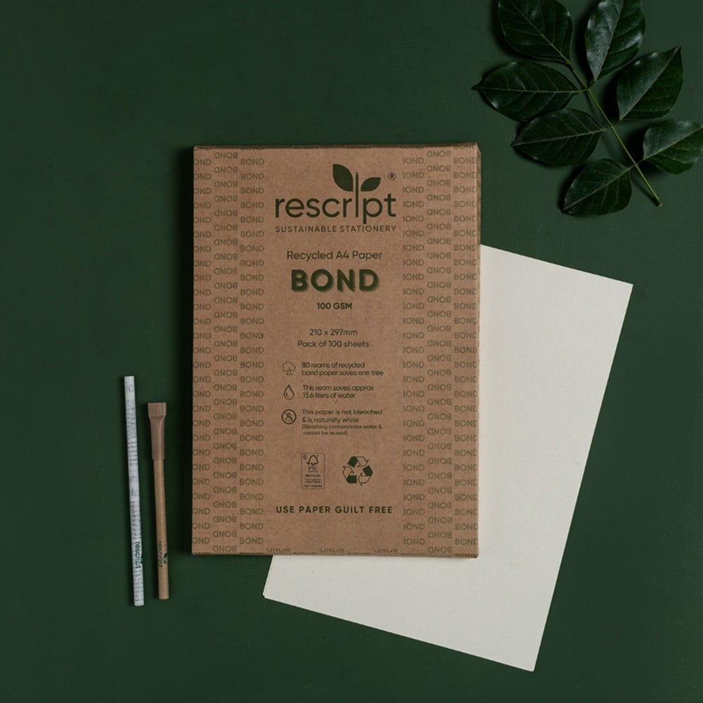 Rescript Eco-Friendly Bond A4 Sheets (100 GSM, White) Price - Buy ...