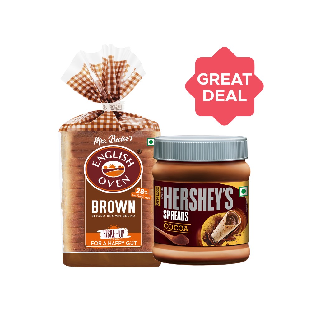 Hershey's Cocoa Chocolate Spread + English Oven Brown Bread Combo Price ...