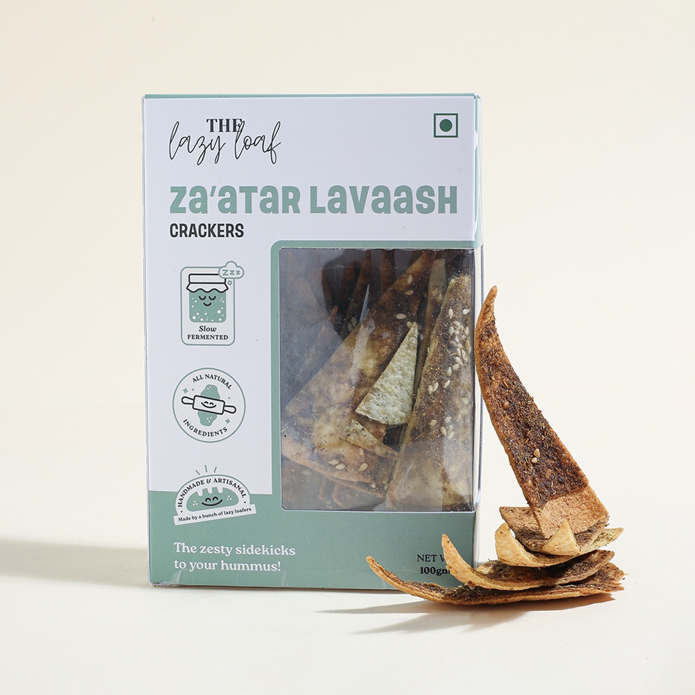 The Lazy Loaf Zaatar Lavaash Crackers Price - Buy Online at Best Price ...