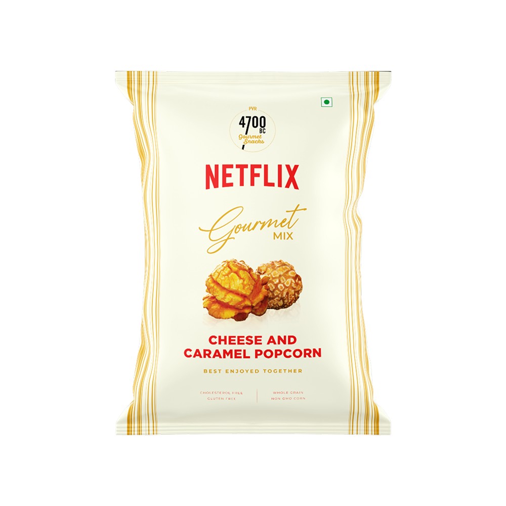 4700BC Netflix Cheese & Caramel Popcorn, Gourmet Price - Buy Online at ...