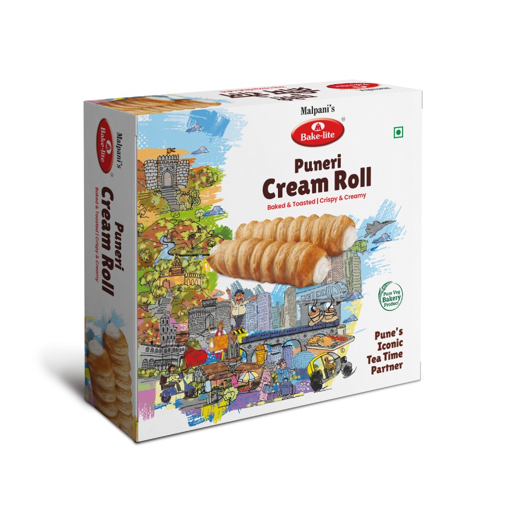 Malpani's Bake-lite Puneri Special Cream Roll Price - Buy Online at ...