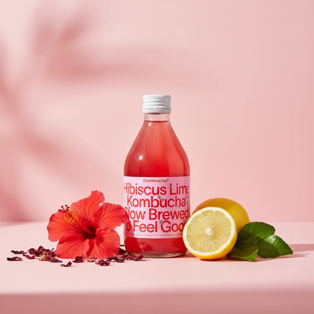 Bombucha Hibiscus Lime Kombucha Price - Buy Online at Best Price in India