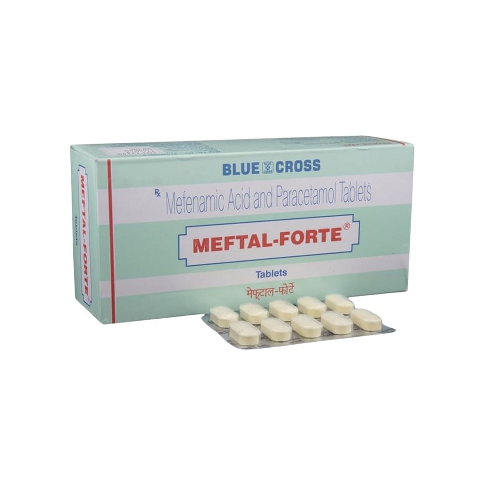 Meftal Forte Junior Strip of 10 Tablets Price - Buy Online at ₹37 in India