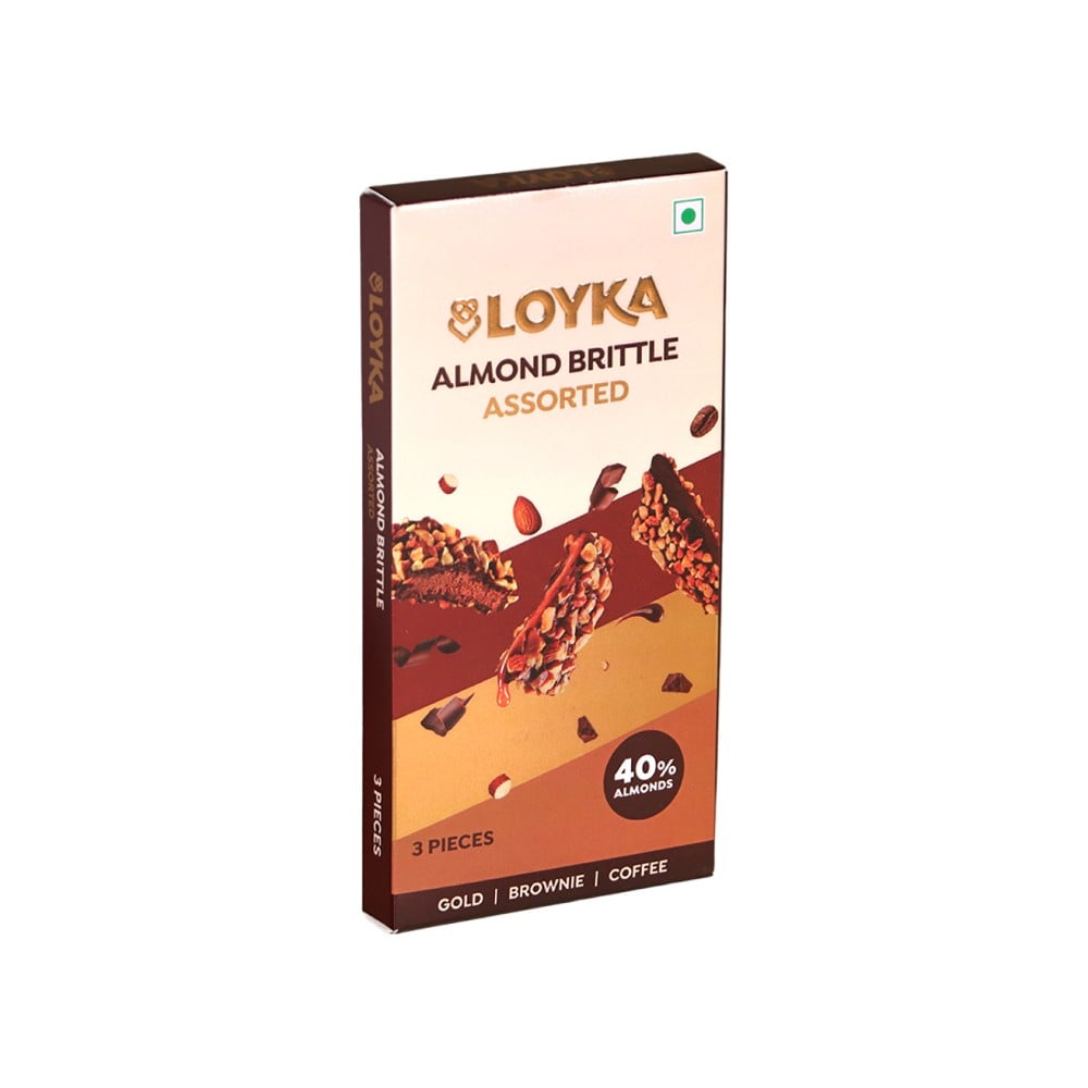 Loyka Almond Brittle Milk Chocolate Pack Price - Buy Online at Best ...