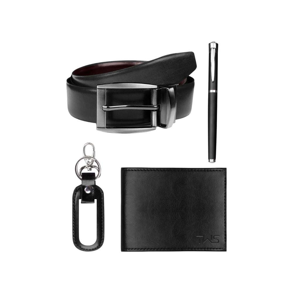 The Wallet Store Premium Men's Gift Set (Black) Price - Buy Online at ...