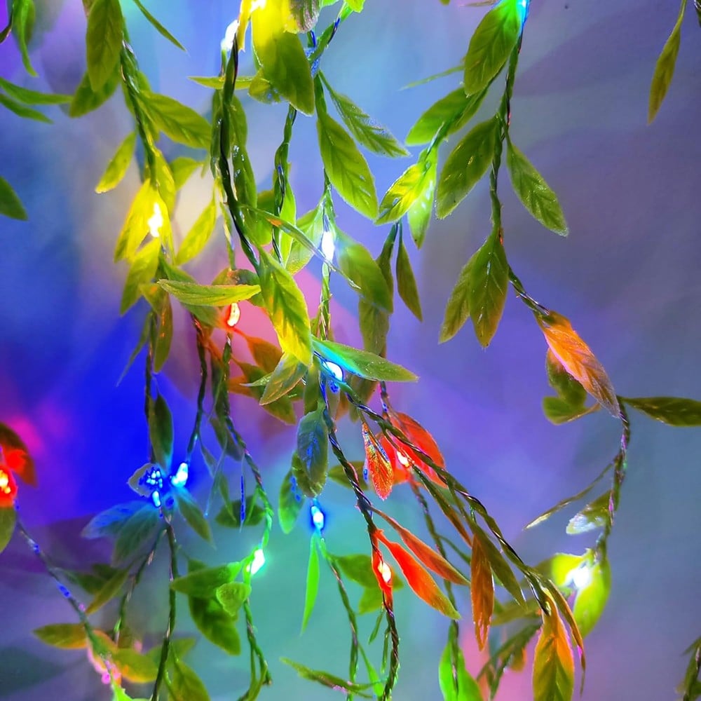 Multicolour Leaf Curtain String Lights (1 W) - Roxmac Price - Buy ...