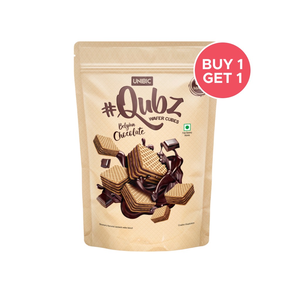 Unibic Qubz Belgian Chocolate Wafer Cube - Buy 1 Get 1 Free Price - Buy ...
