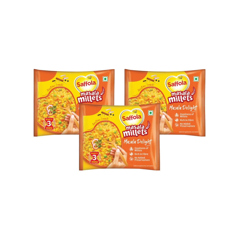 Saffola Masala Millet Delight - Pack of 3 Price - Buy Online at Best ...