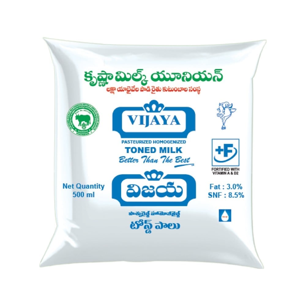 Vijaya Dairy Toned Fresh Milk Price - Buy Online at Best Price in India