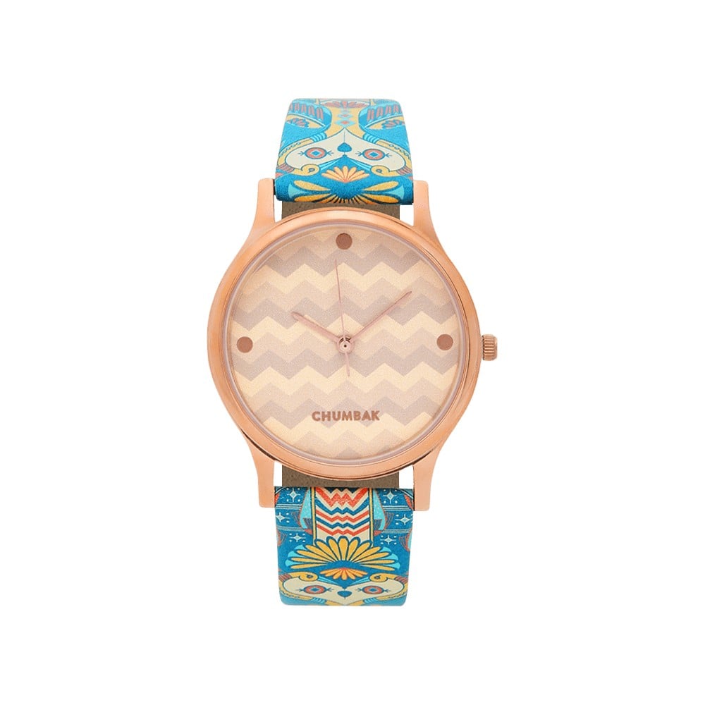 Teal By Chumbak Ornate Illusion Wrist Watch (Quartz, Teal Green) Price ...