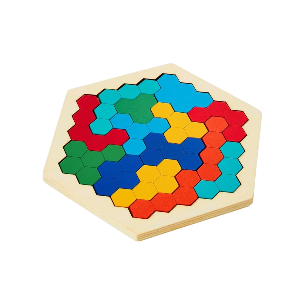 Shinetoy Hexagonal Wooden Puzzles Puzzle in 3D Price - Buy Online at ...
