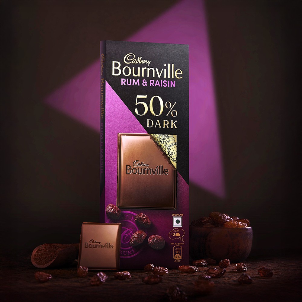 Cadbury Bournville Rum & Raisin Dark Chocolate Bar Price - Buy Online ...