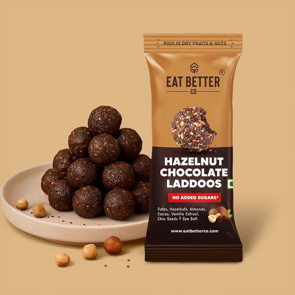 Hazelnut & Chocolate Sugar-Free Laddu by Eat Better Co Price - Buy ...