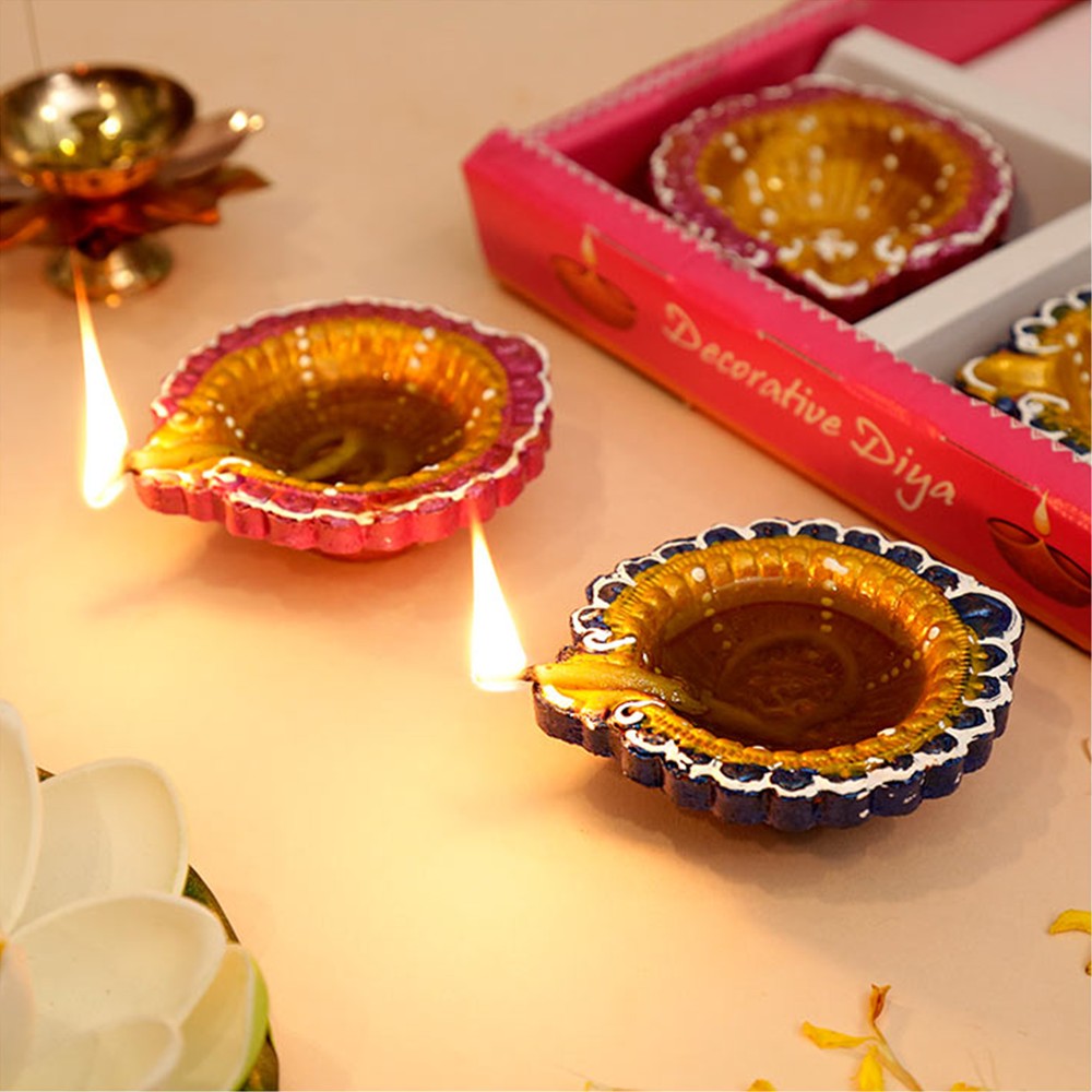 Diya Set (Multicolour) by DiaCraft Price - Buy Online at Best Price in ...