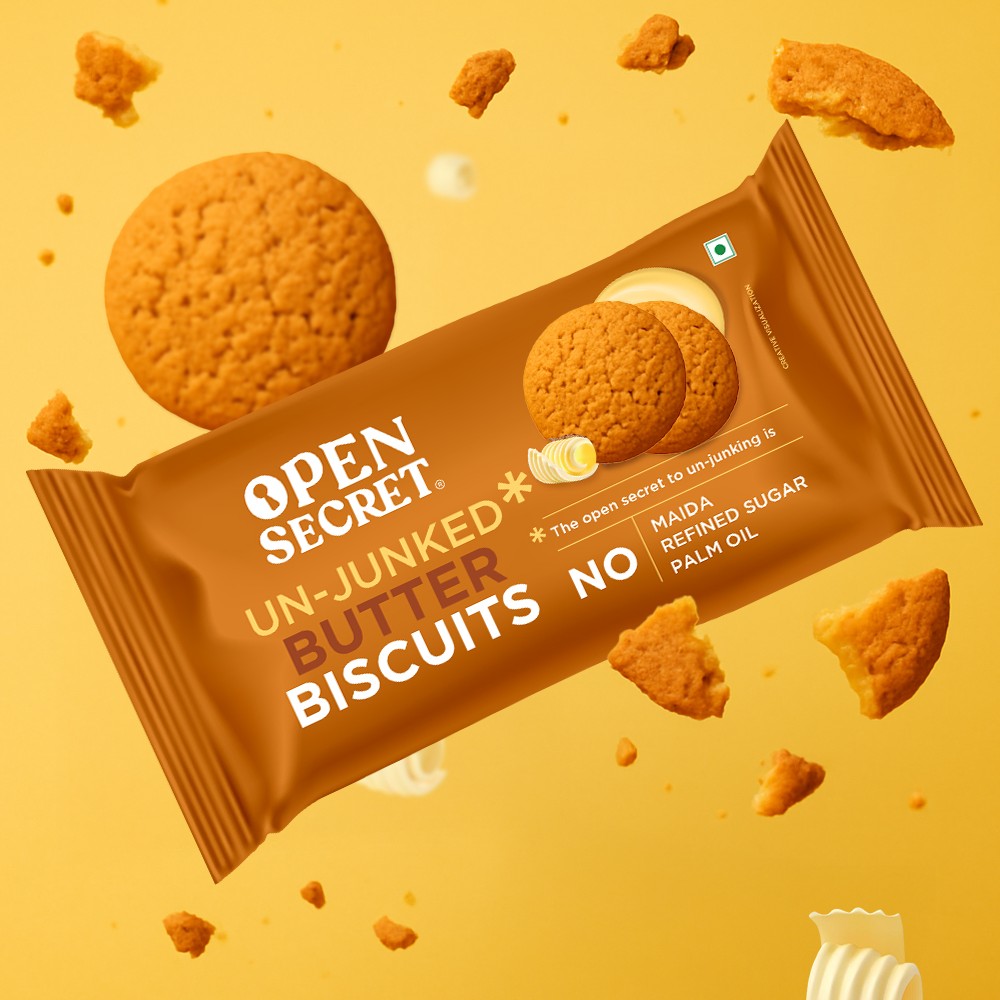 Open Secret No Maida Healthy Butter Biscuit Cookies Price - Buy Online ...
