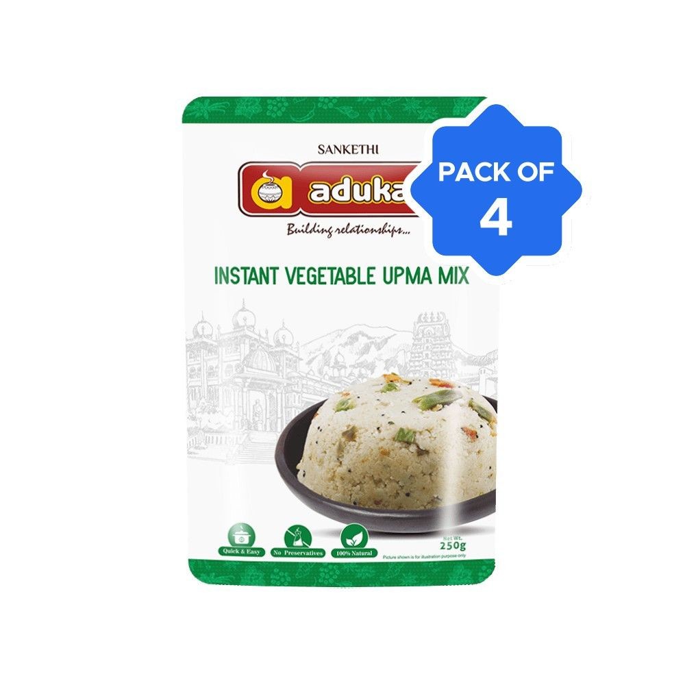 Adukale Vegetable Upma Instant Mix - Pack of 4 Price - Buy Online at ...