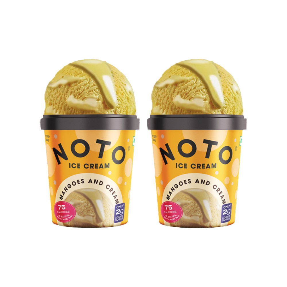 Noto Mangoes & Cream Ice Cream Cup - Pack of 2 Price - Buy Online at ...